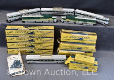 Gilbert American Flyer train set incl. (2) Rocket locomotives, (4) dome ...