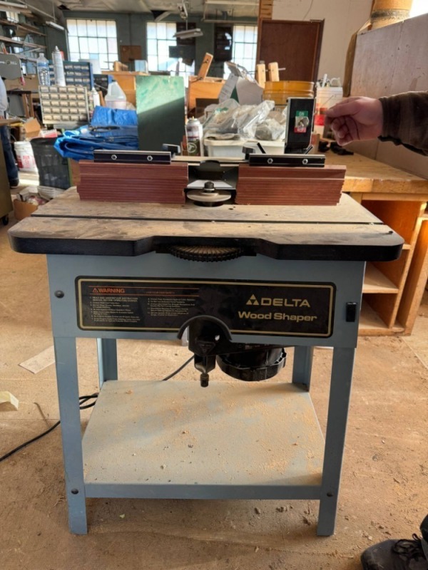 Delta Wood Shaper with Adjustable Fence System